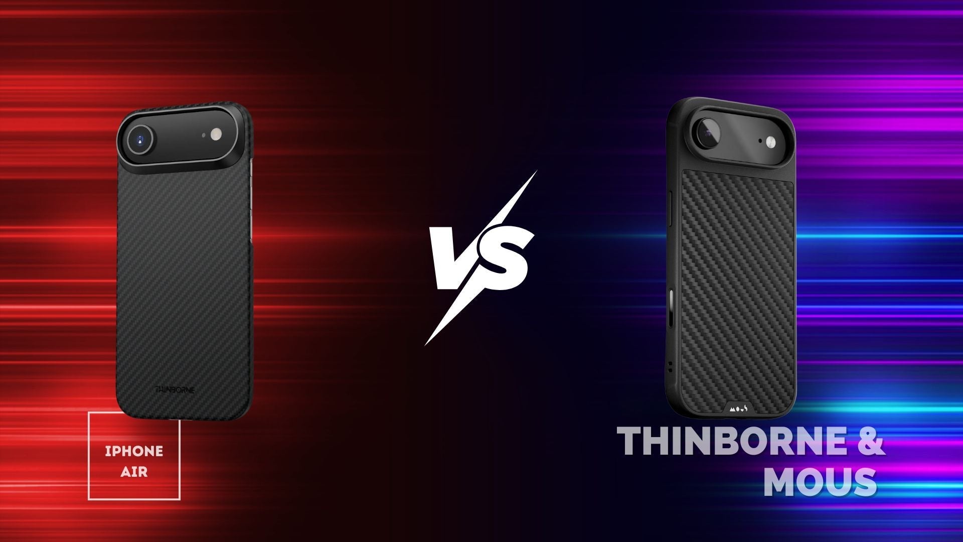 Thinborne vs Mous iPhone Air Case 2025 Slim Case Comparison